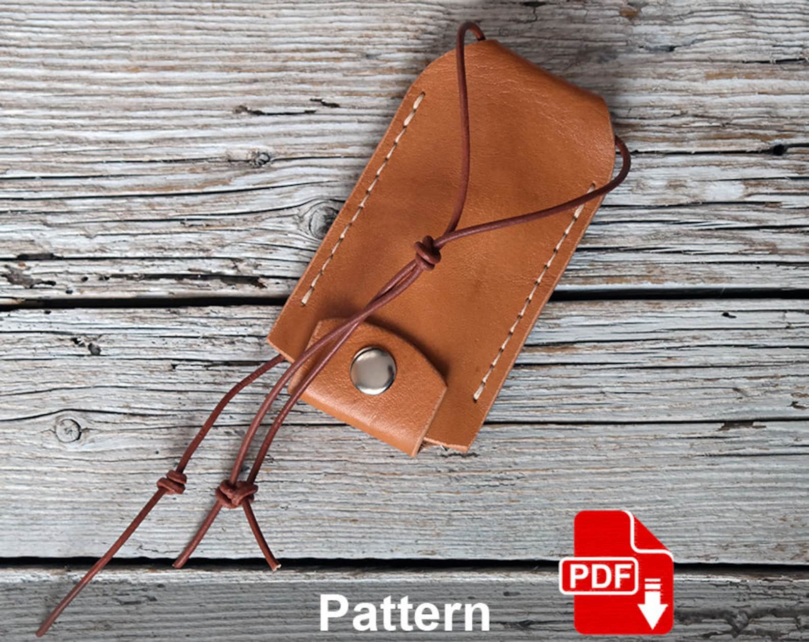 Leather Key Holder PDF Pattern. Leather Key Pouch. Leather Crafting ...