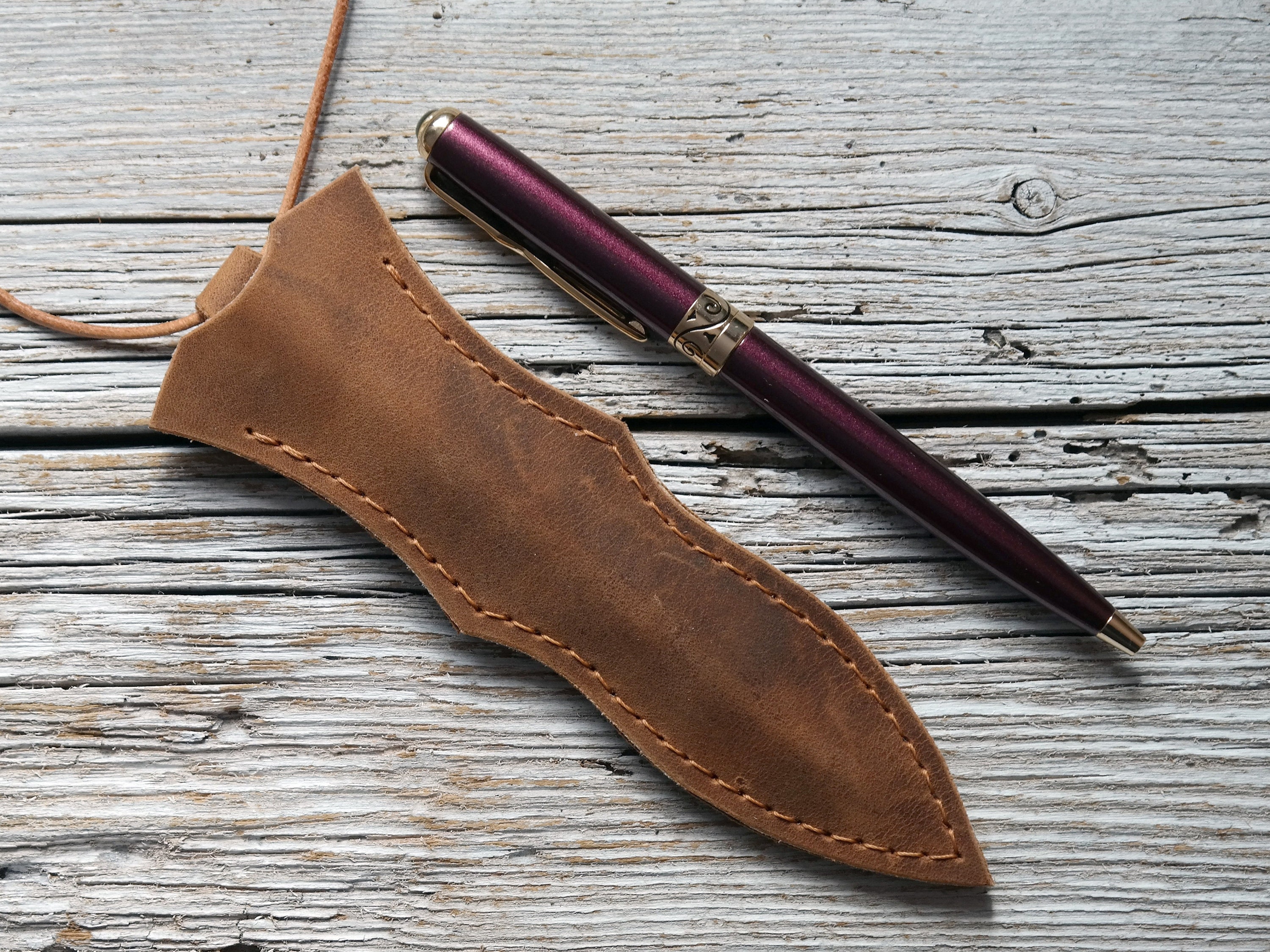 Leather Pen Holder. Simple Pencil Case PDF Pattern. Pen Pouch Template ...