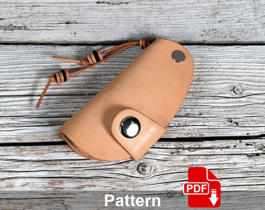 Leather Key Holder PDF Pattern. Leather Key Pouch. Key Bag. Keys Cover ...