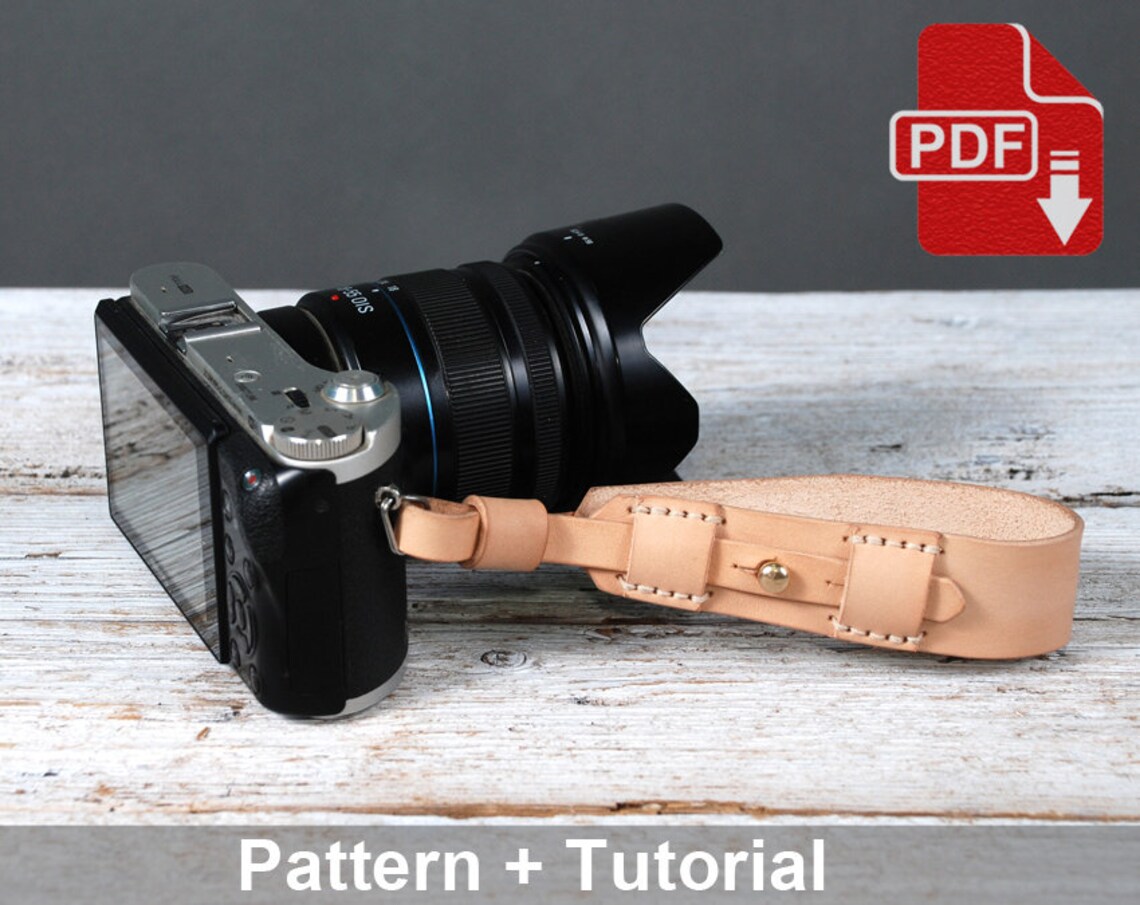 Adjustable hand strap for mirrorless camera. Leather craft | Etsy