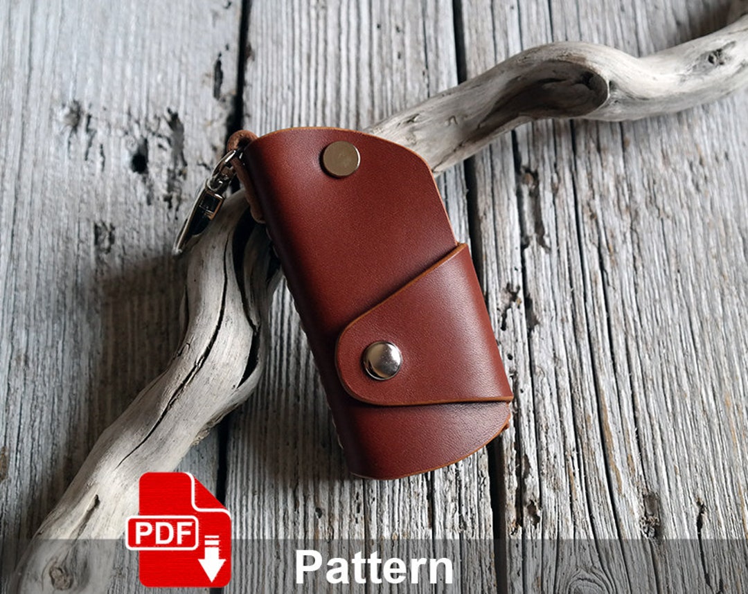 Leather Key Holder PDF Pattern. Leather Key Pouch. Key Bag. Keys Cover ...