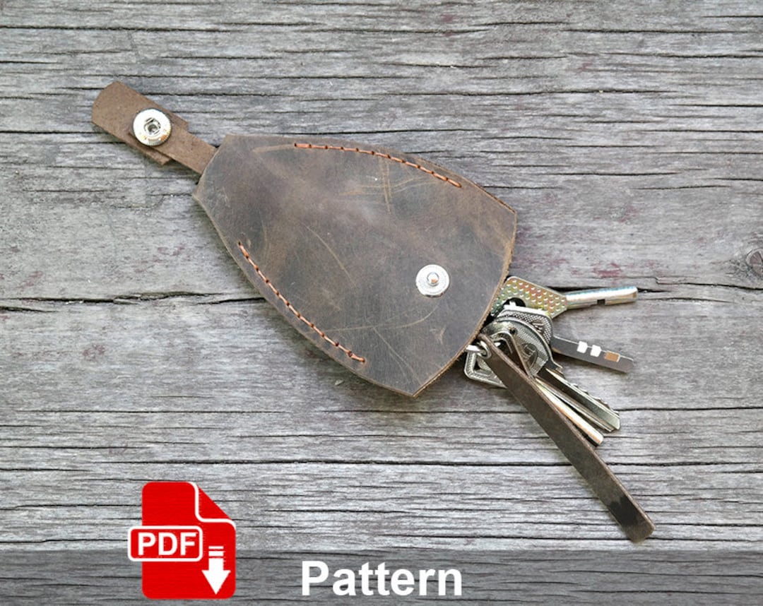 Leather Key Holder PDF Pattern. Leather Key Pouch. Key Bag. Keys Cover ...