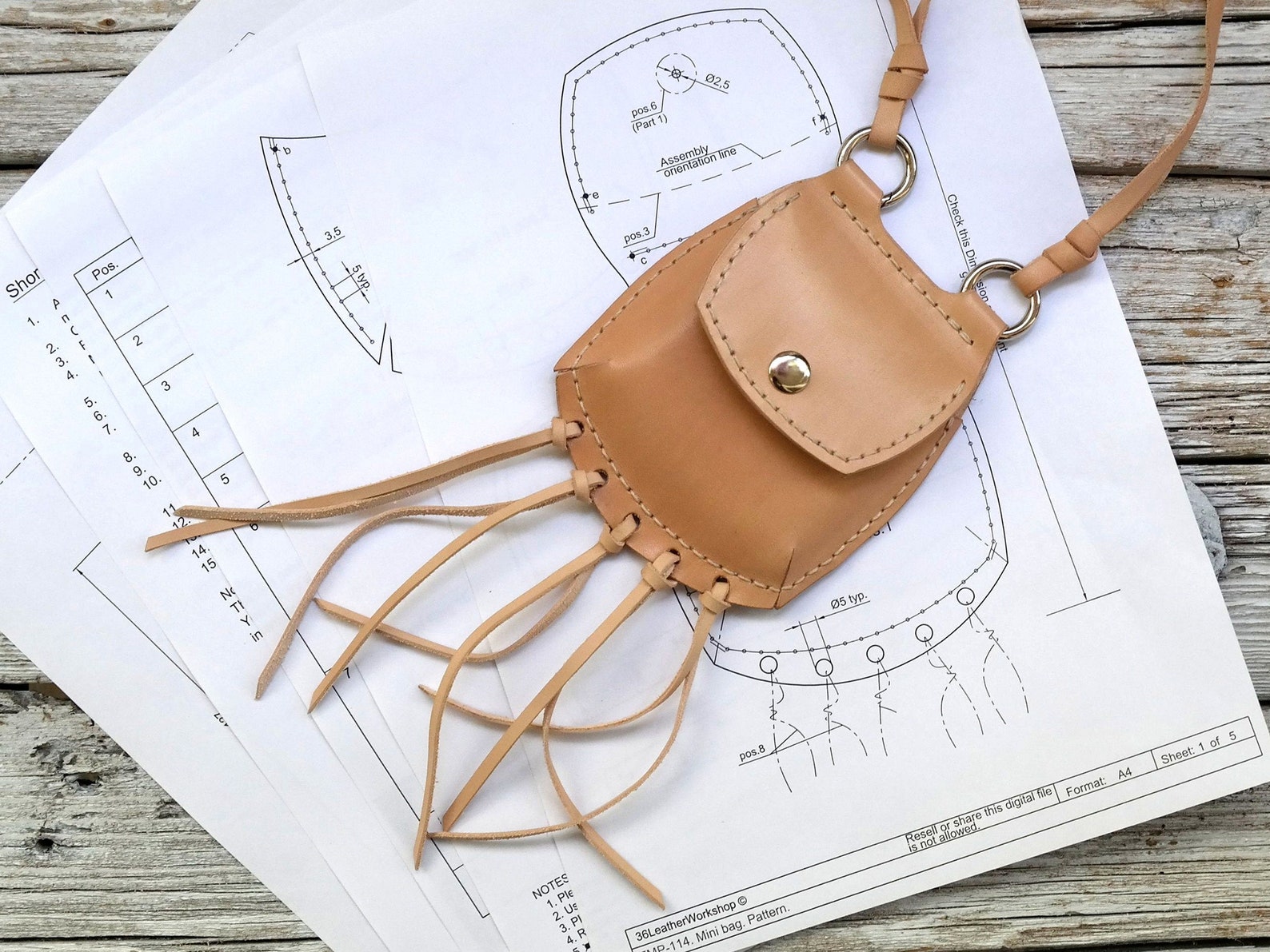 Leather Cute Mini Bag PDF Pattern. Template Small Crossbody - Etsy
