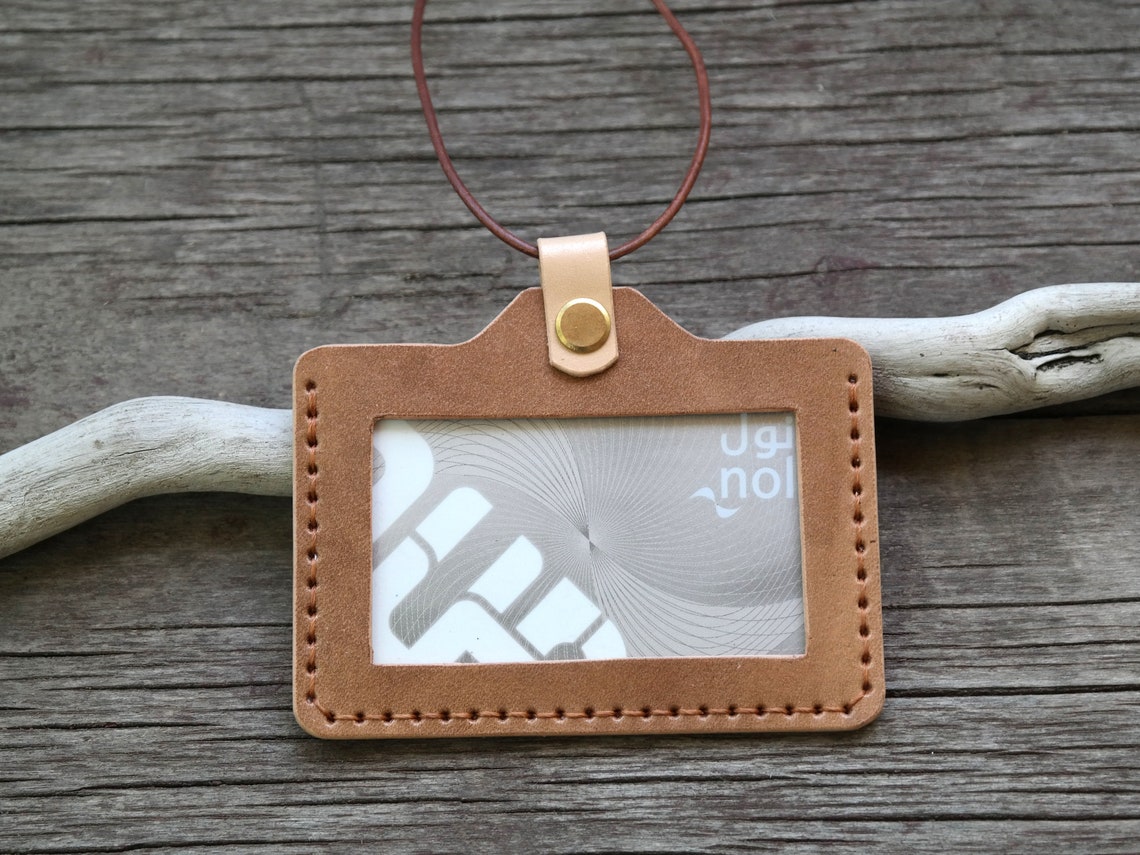 Leather ID Card Holder PDF Pattern. Leather Crafting Template. - Etsy
