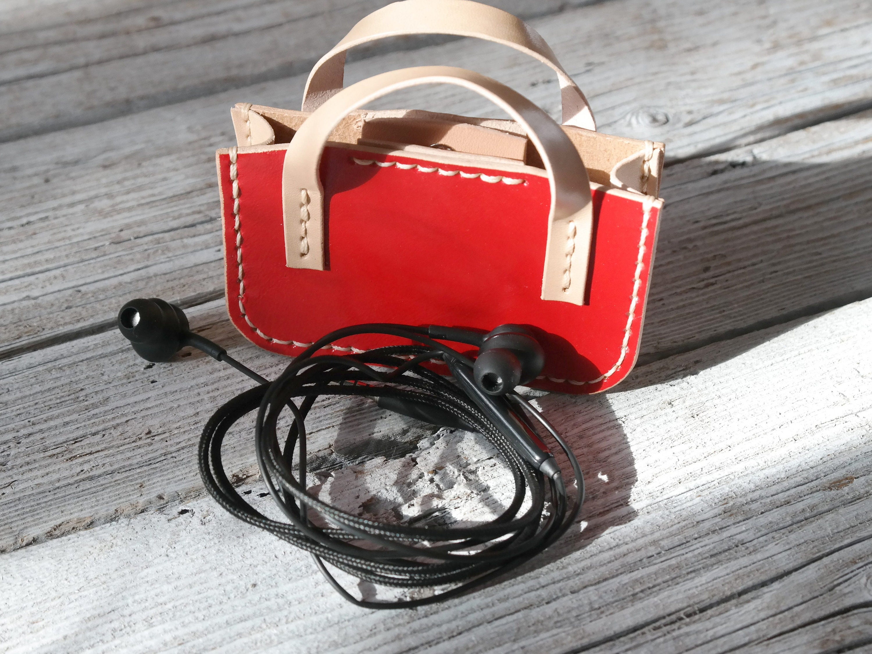 Leather Earphone Mini Bag Pattern. Earphone Pouch. Mini Bag PDF ...