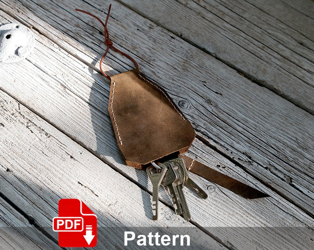 Leather Key Holder PDF Pattern. Leather Key Pouch. Key Bag. Keys Cover ...
