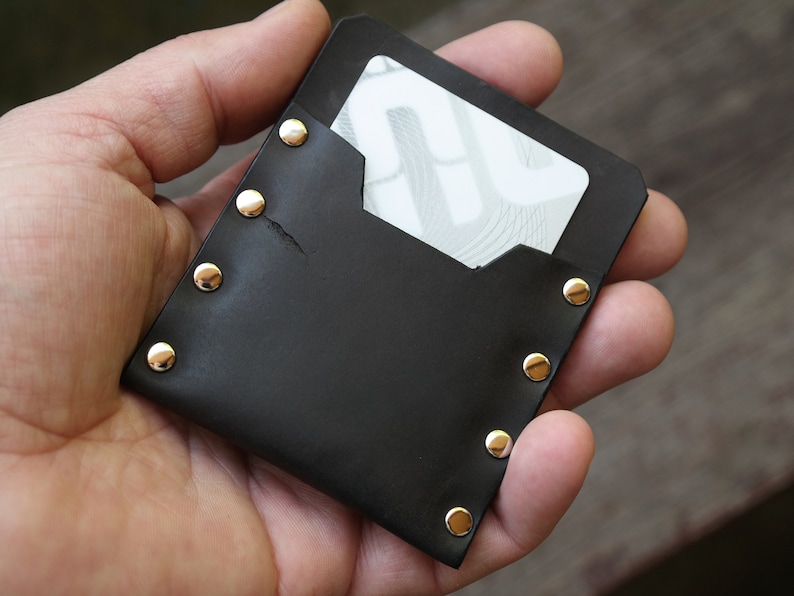 Leather Card Holder PDF Pattern. Template of Pocket Non - Etsy