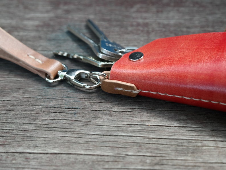 Leather Key Holder PDF Pattern. Leather Key Pouch. Leather Crafting ...