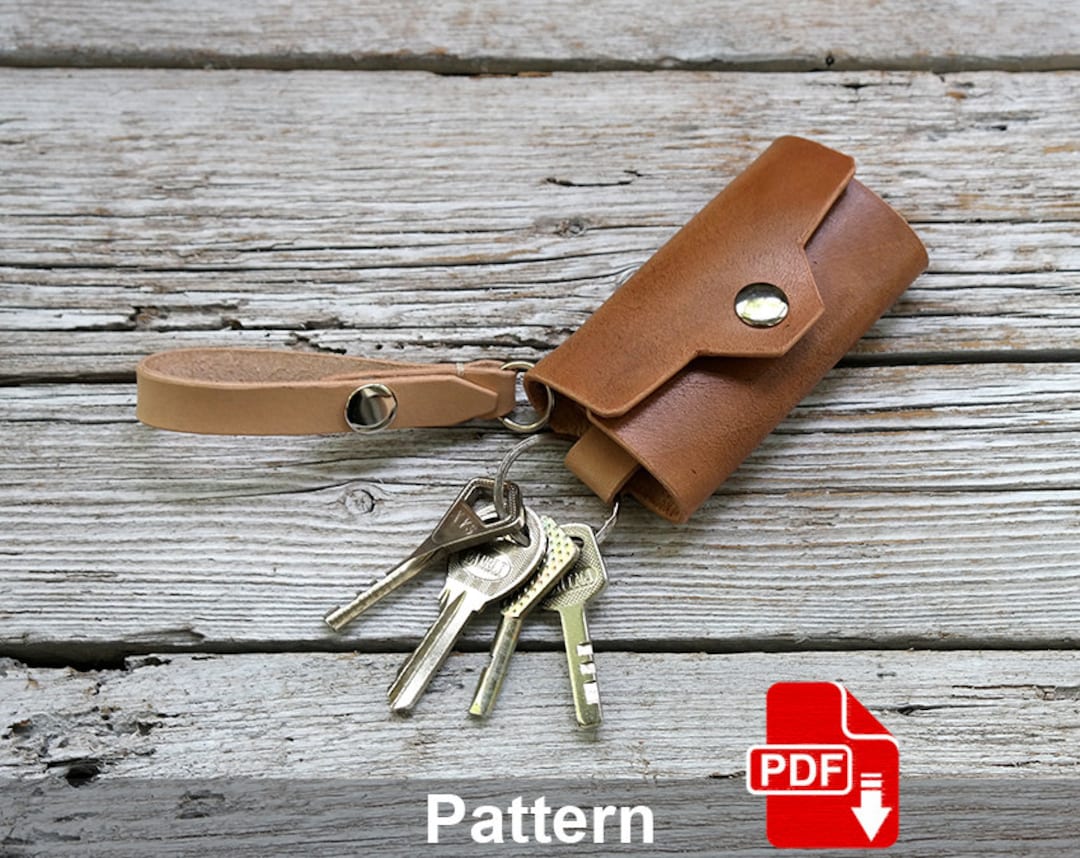 Leather Key Holder PDF Pattern. Leather Key Pouch. Key Bag. Keys Cover ...