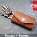 Leather Key Holder PDF Pattern. Leather Key Pouch. Keys Cover. | Etsy