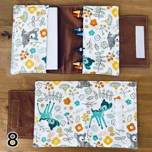 Travel Crayon Wallet Set With 4x6 Notepad and 8 Crayons Ready for Gift ...