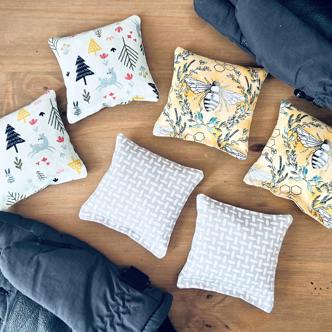 Organic Flax Seed Hand Warmers: Reusable Hot Cold Packs, Set of 2 - Etsy