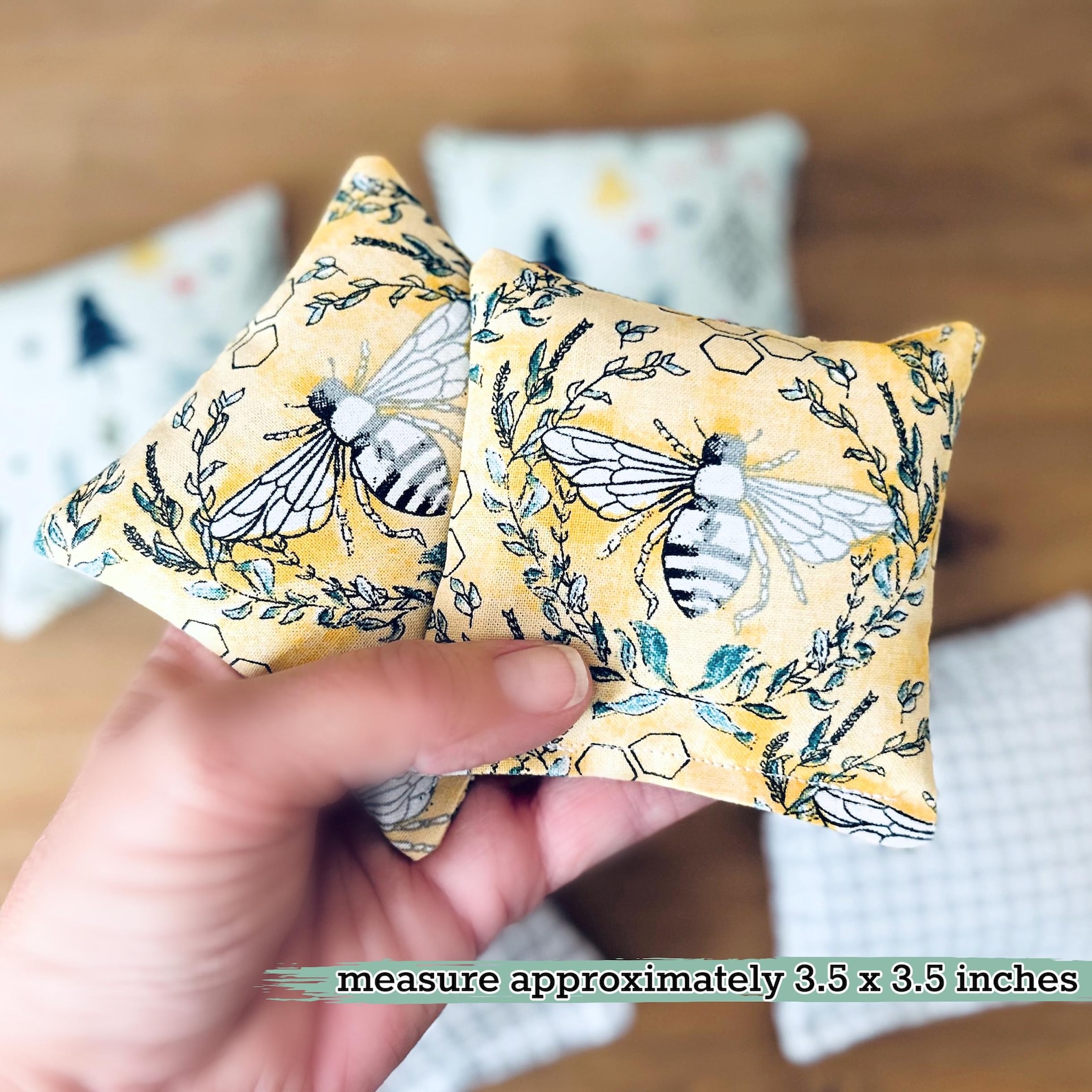 Organic Flax Seed Hand Warmers: Reusable Hot Cold Packs, Set of 2 - Etsy