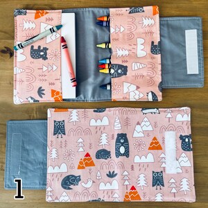 Travel Crayon Wallet Set With 4x6 Notepad and 8 Crayons Ready for Gift ...