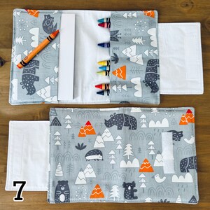 Travel Crayon Wallet Set With 4x6 Notepad and 8 Crayons Ready for Gift ...