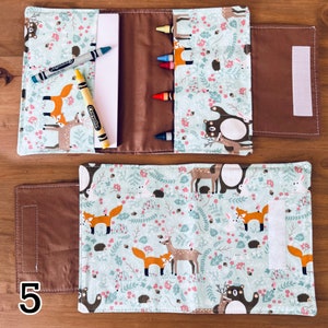 Travel Crayon Wallet Set With 4x6 Notepad and 8 Crayons Ready for Gift ...