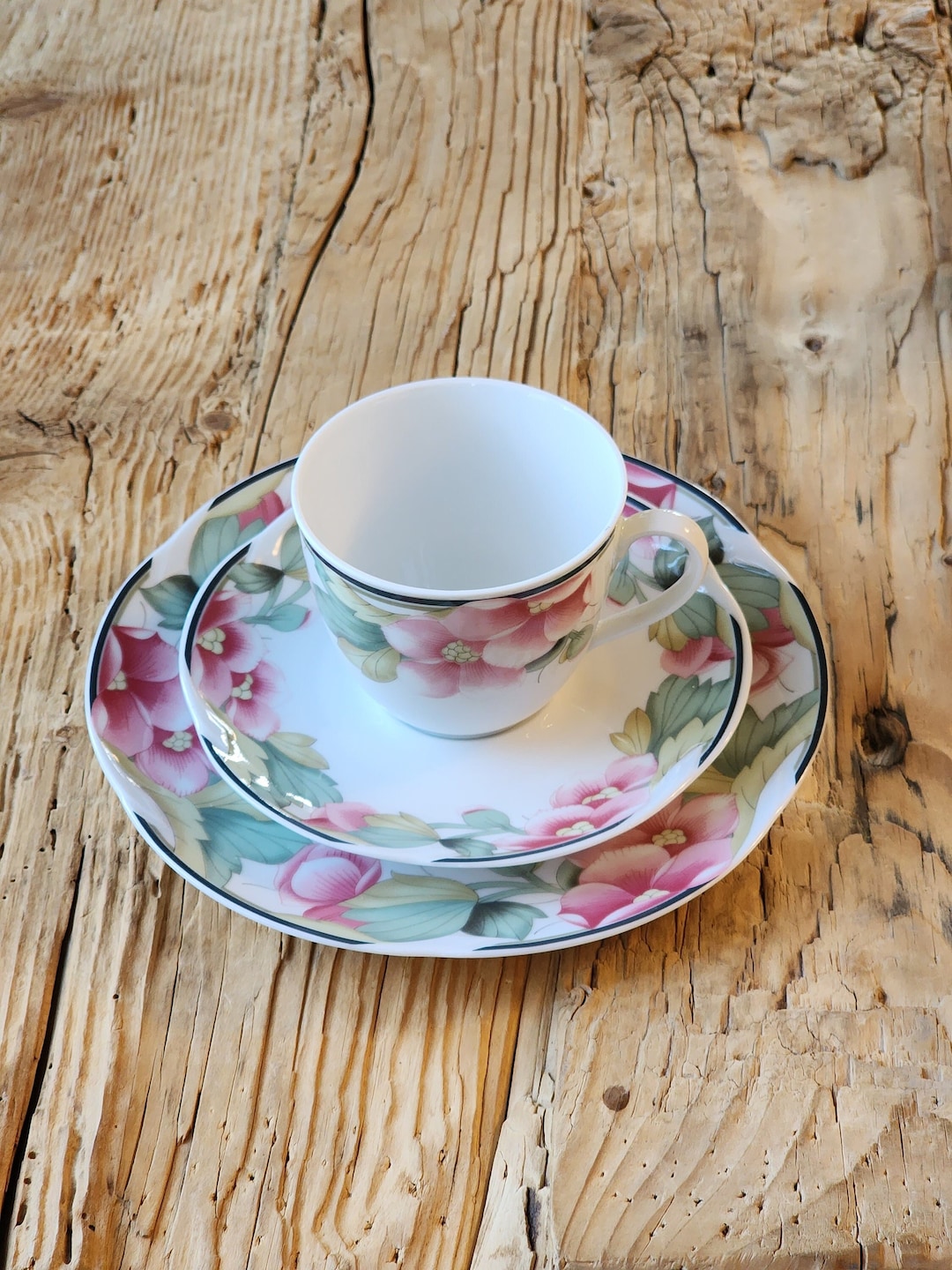 3pc Set Pink Floral Alberto Fabiani Collection Decor - Etsy