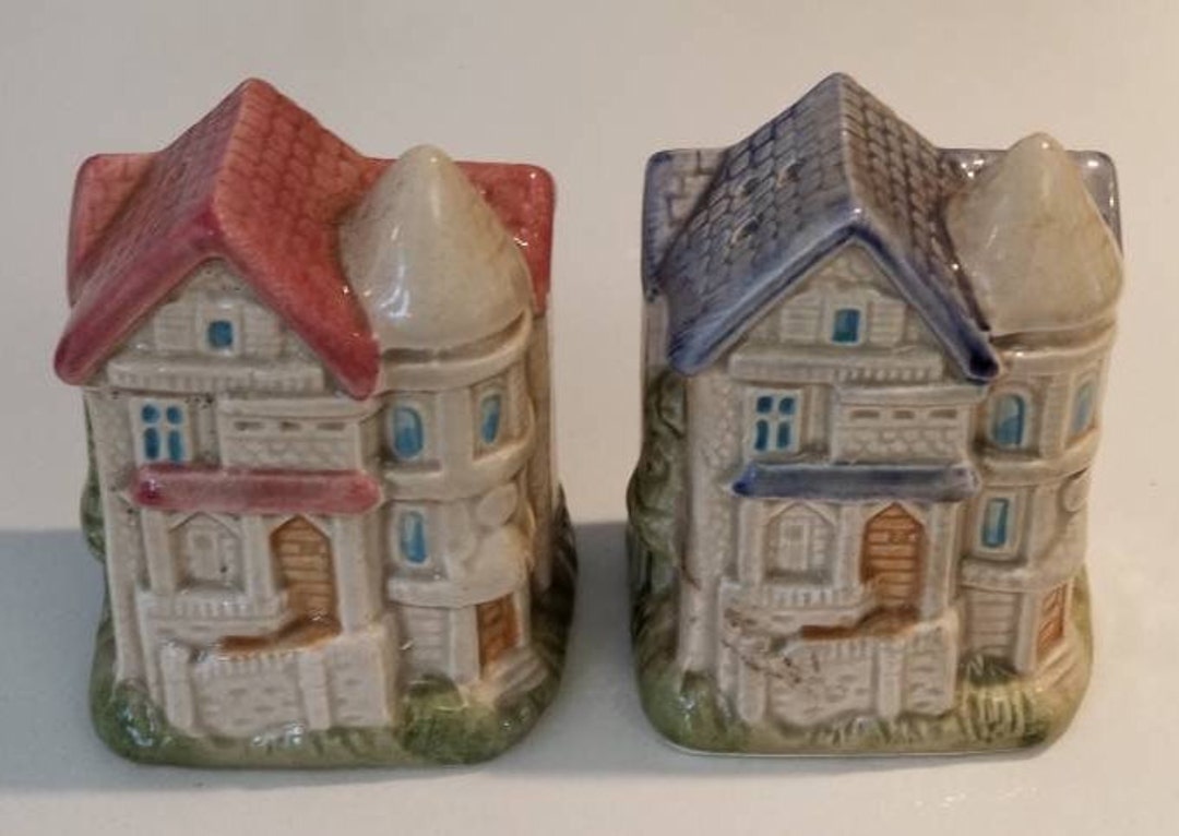 San Francisco Victorian Houses Salt and Pepper Shakers Set - Etsy