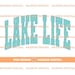 Lake Life Png Distressed Trendy Retro Varsity Lake Life River Days Png ...
