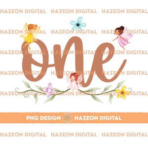 One Fairy First Birthday PNG Fairy Party Shirt First Birthday Fairy ...