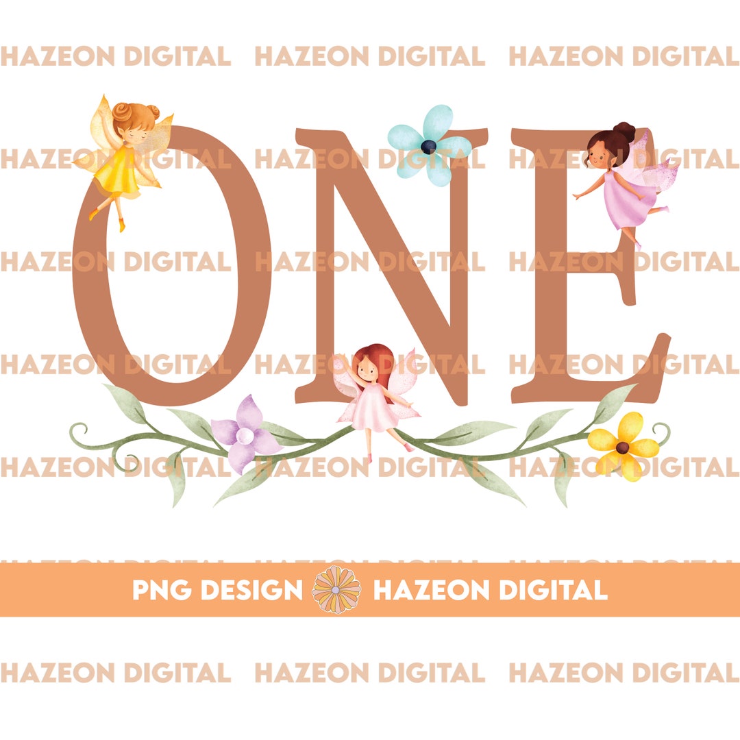 One Fairy First Birthday PNG Fairy Party Shirt First Birthday Fairy ...