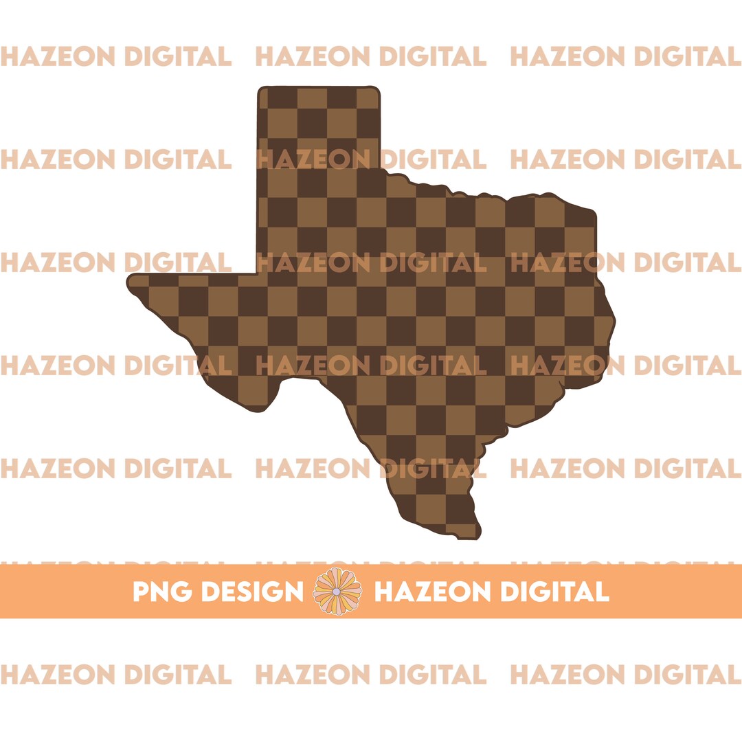 Trendy Retro Texas PNG Checkered Varsity Popular Aesthetic Trendy Texas ...