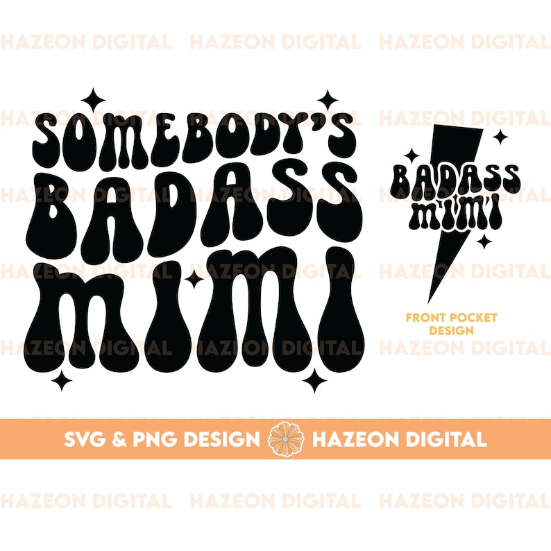 Somebodys Badass Mimi SVG PNG Mimi Funny Trendy Popular - Etsy