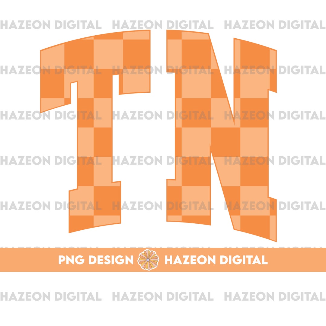 Trendy Retro Tennessee PNG Checkered Varsity Popular Aesthetic Trendy ...
