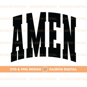 Trendy Christian SVG PNG Amen Png Jesus Svg Png Christian Quote Png ...