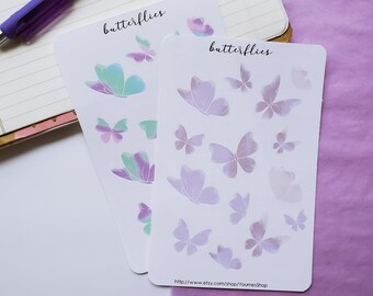 30 Butterfly Stickers Scrapbook Stickers Butterfly Planner - Etsy