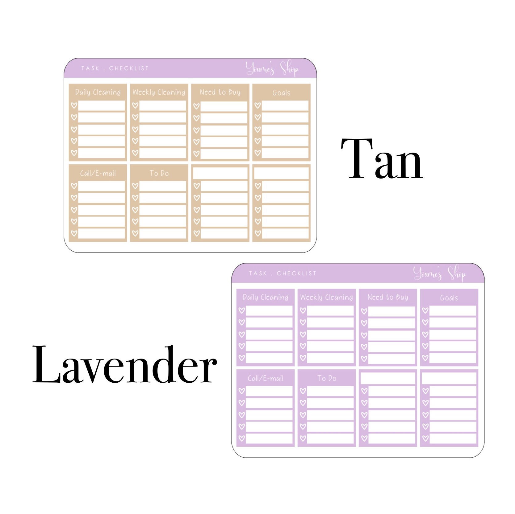 Task Checklist Stickers for Planner Planner Stickers | Etsy