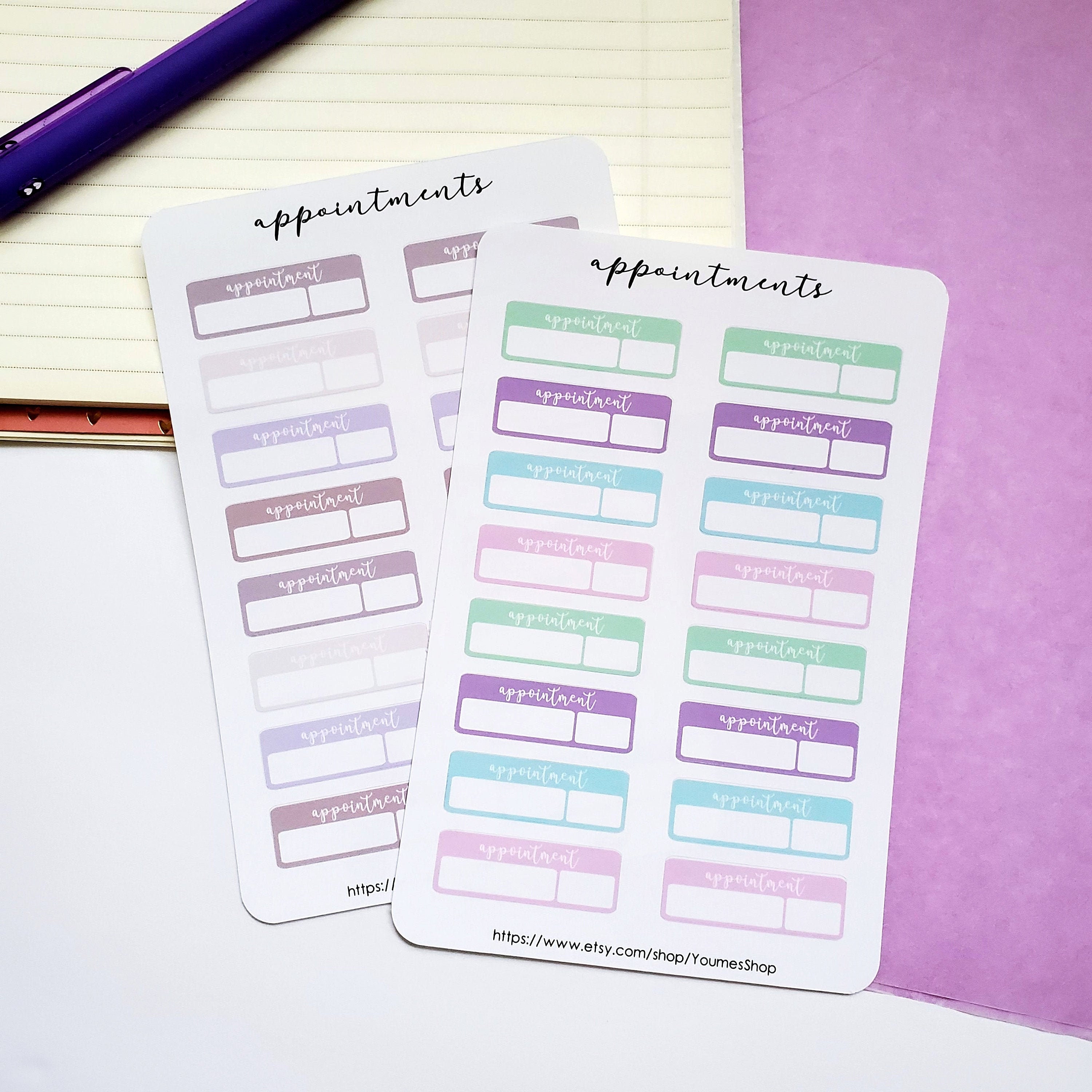 Appointment Reminder Planner Stickers | Etsy