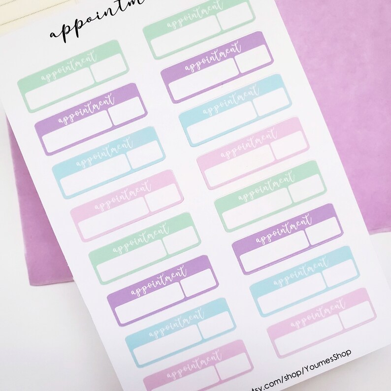 Appointment Reminder Planner Stickers - Etsy