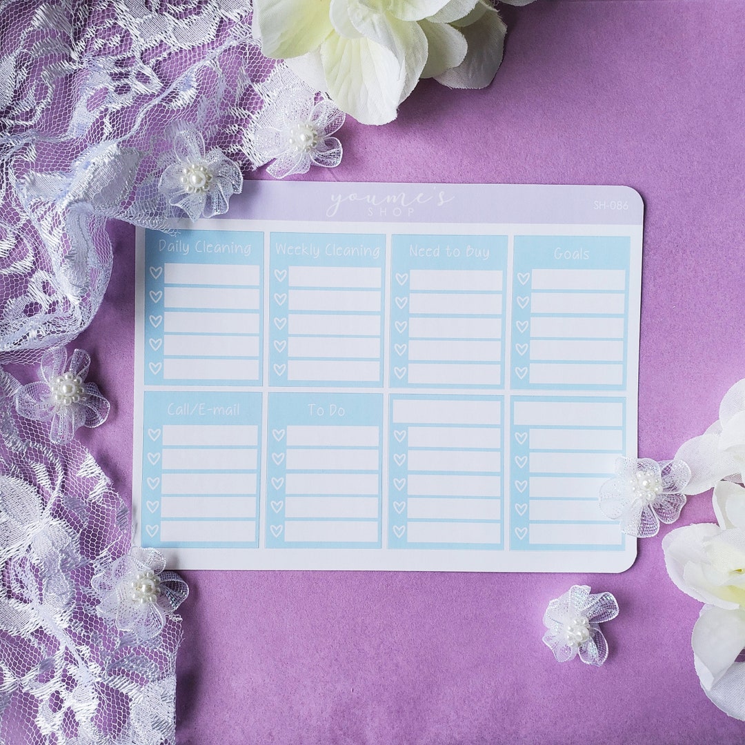 Task Checklist Stickers for Planner | Planner Stickers - Etsy