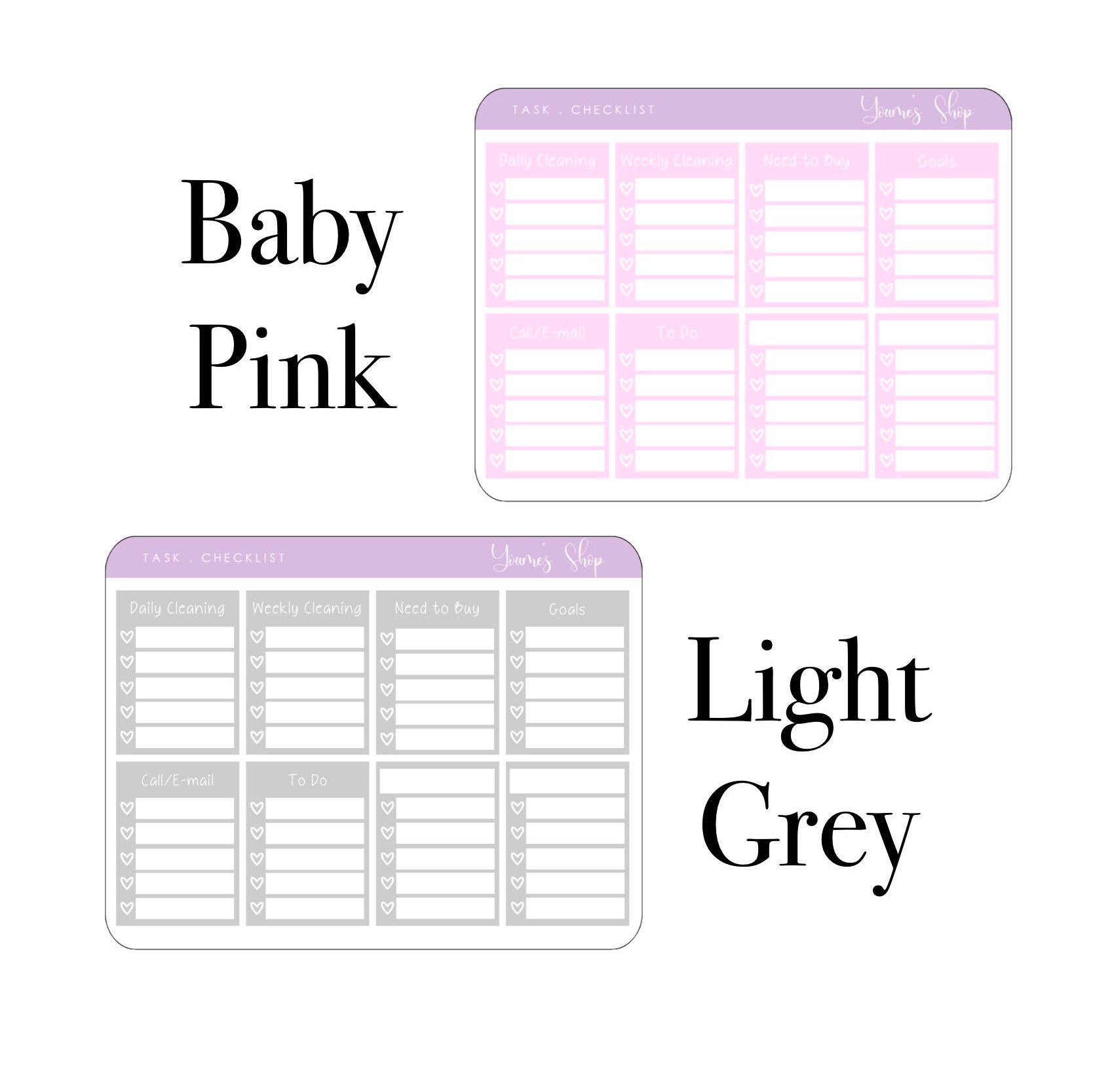 Task Checklist Stickers for Planner Planner Stickers | Etsy