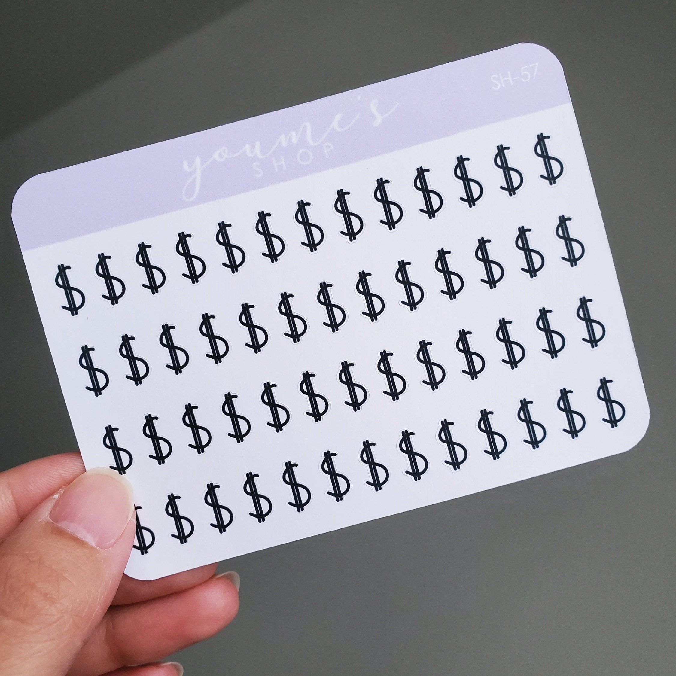 Pegatinas minimalistas del día de pago / pegatina del signo | Etsy