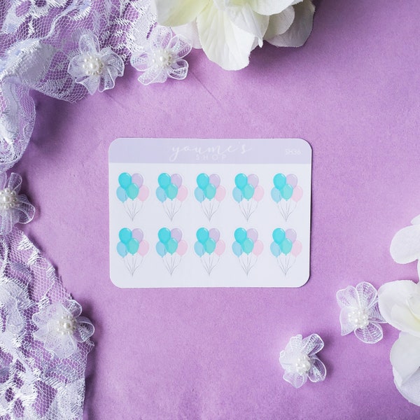 Balloon Stickers - Etsy