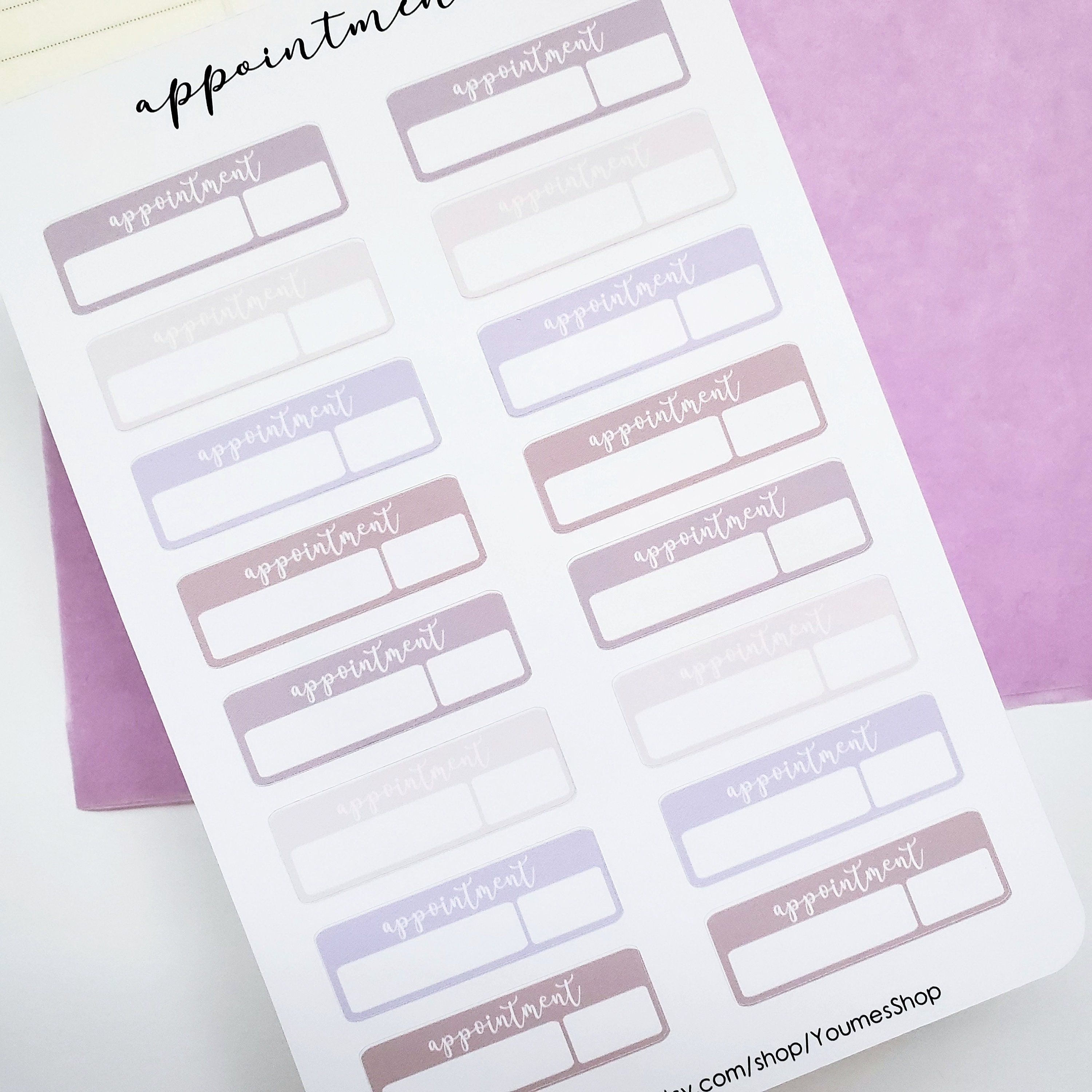 Appointment Reminder Planner Stickers - Etsy