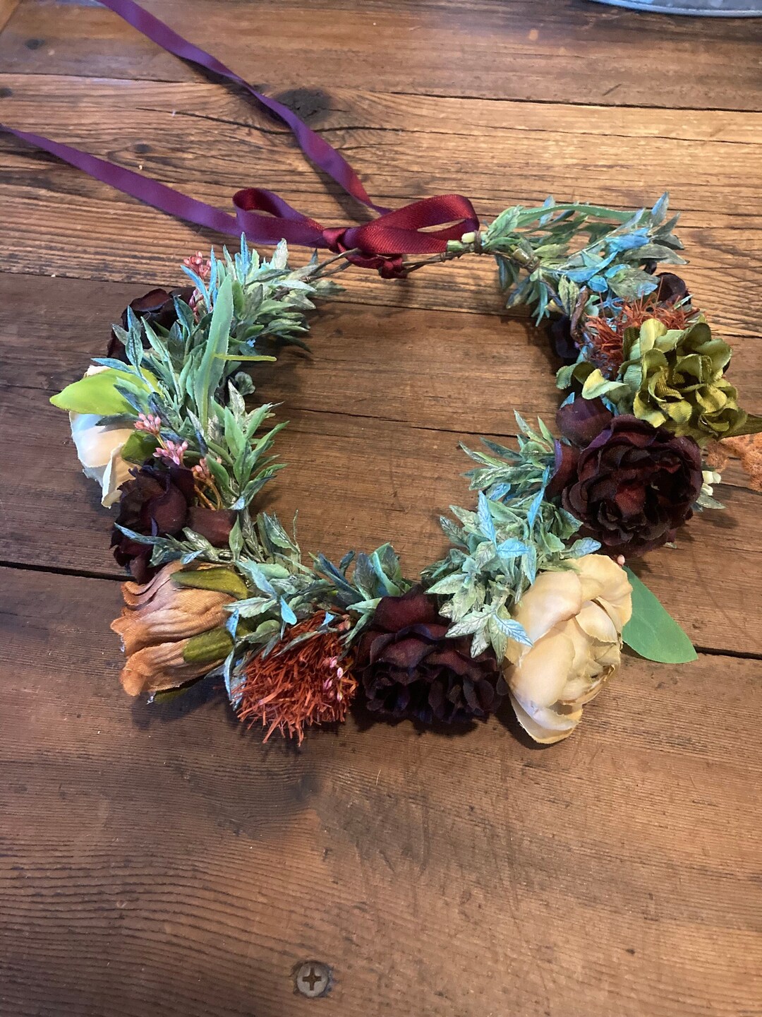 Custom Flower Crown Bridesmaid Flower Crown Wedding Flower - Etsy