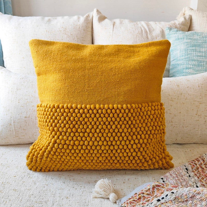 Mustard Yellow Pillow - Etsy