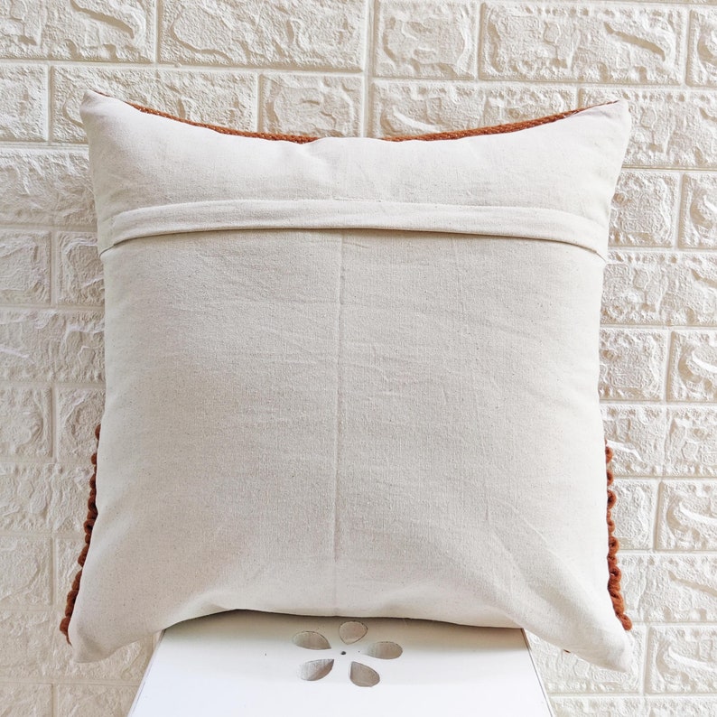 Deep Orange Rust Orange Chunky Loops Wool Hand Woven 12x20 | Etsy