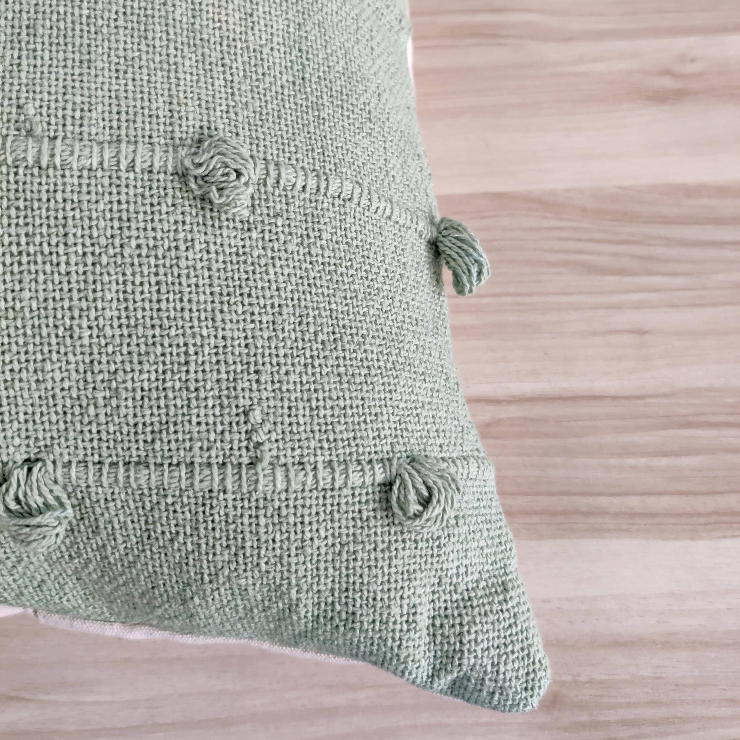 Sage Green Hand Loom Woven Chunky Loops Natural Cotton Hand - Etsy UK