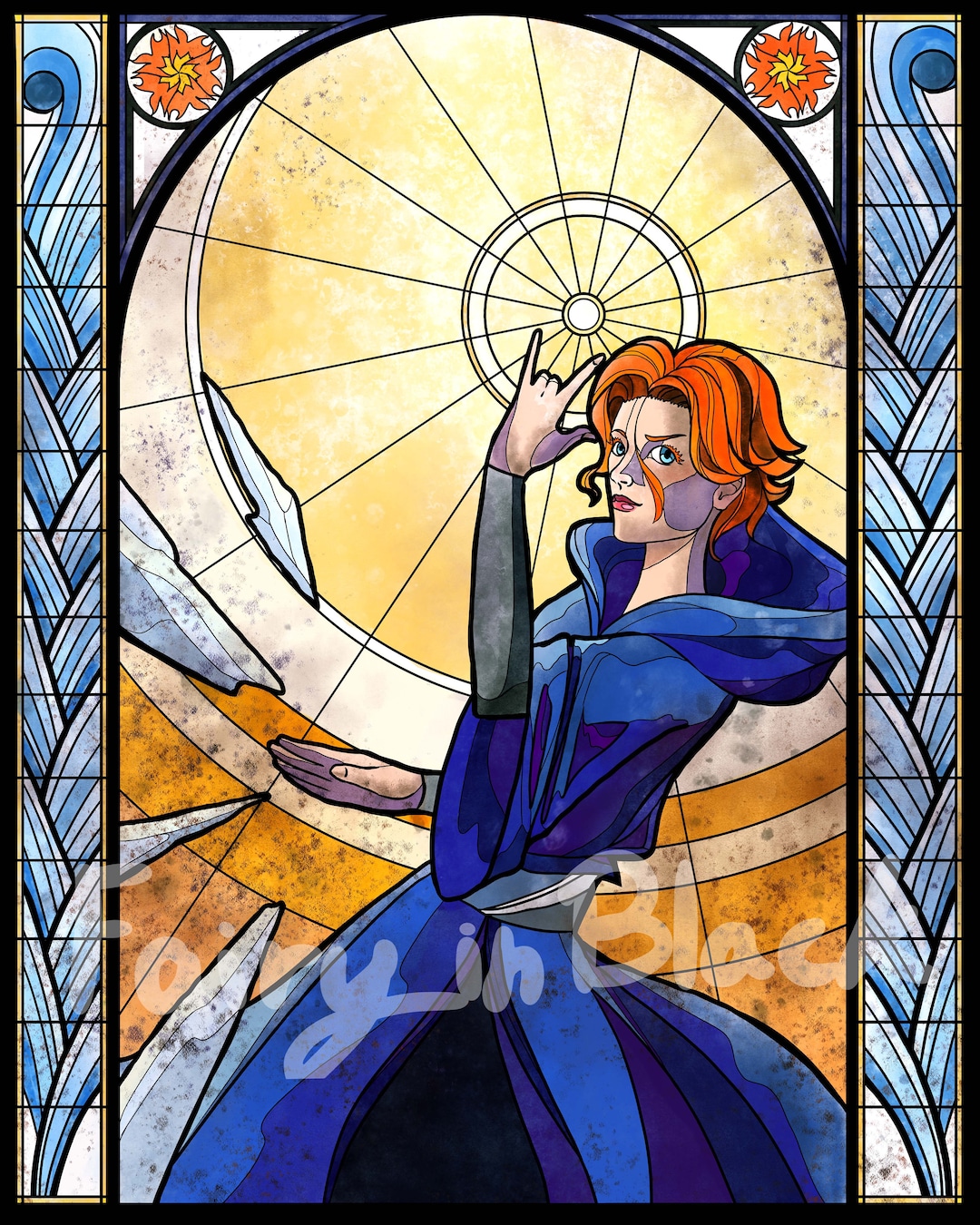 Castlevania Fanart Sypha Poster Digital Art Stained Glass - Etsy UK