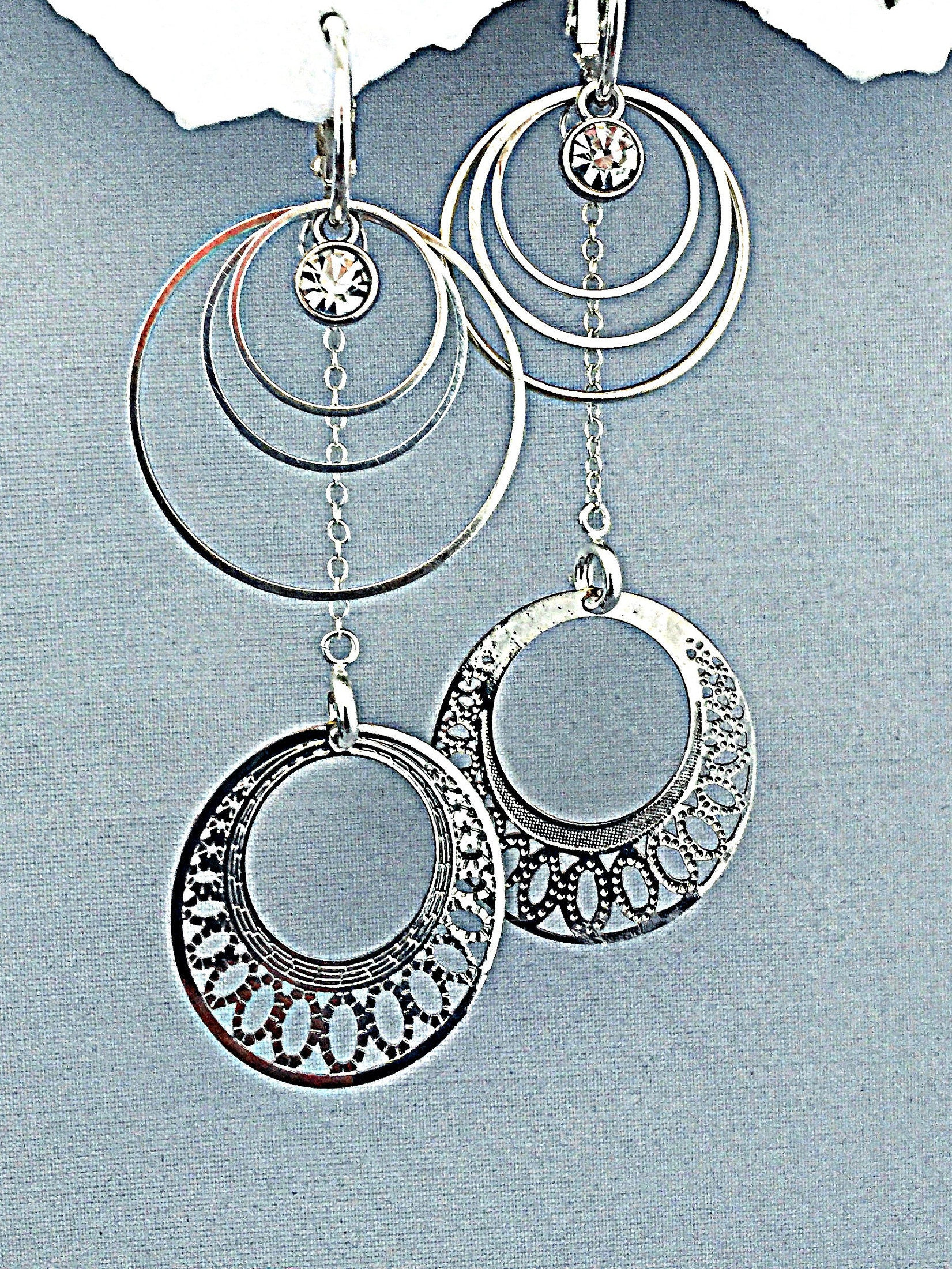 Silver Earring Set- Interchangeable, Silver, 300 earrings in set