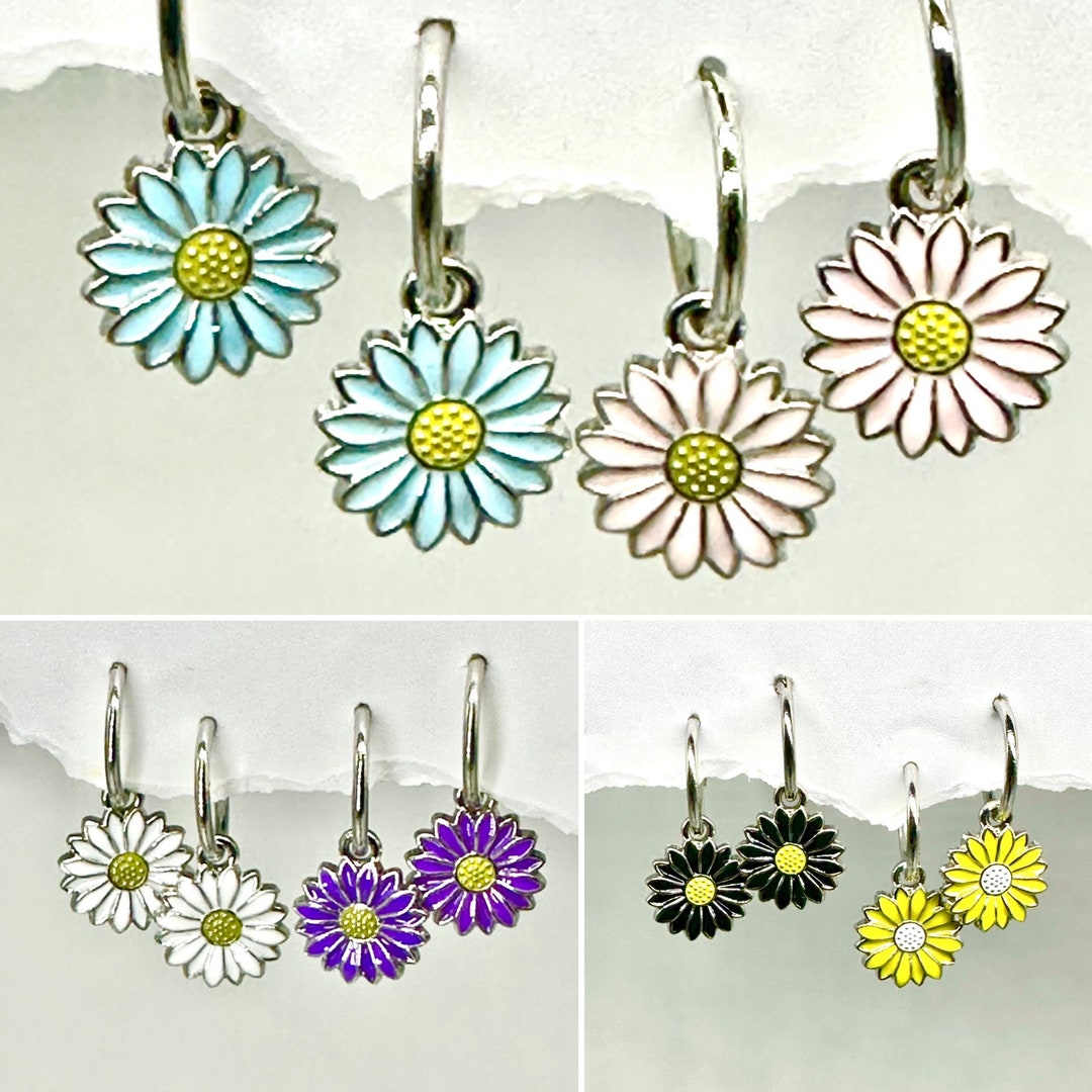 Mini Summer Flower Earring Set, Flower Earrings, Small Flower Earrings ...