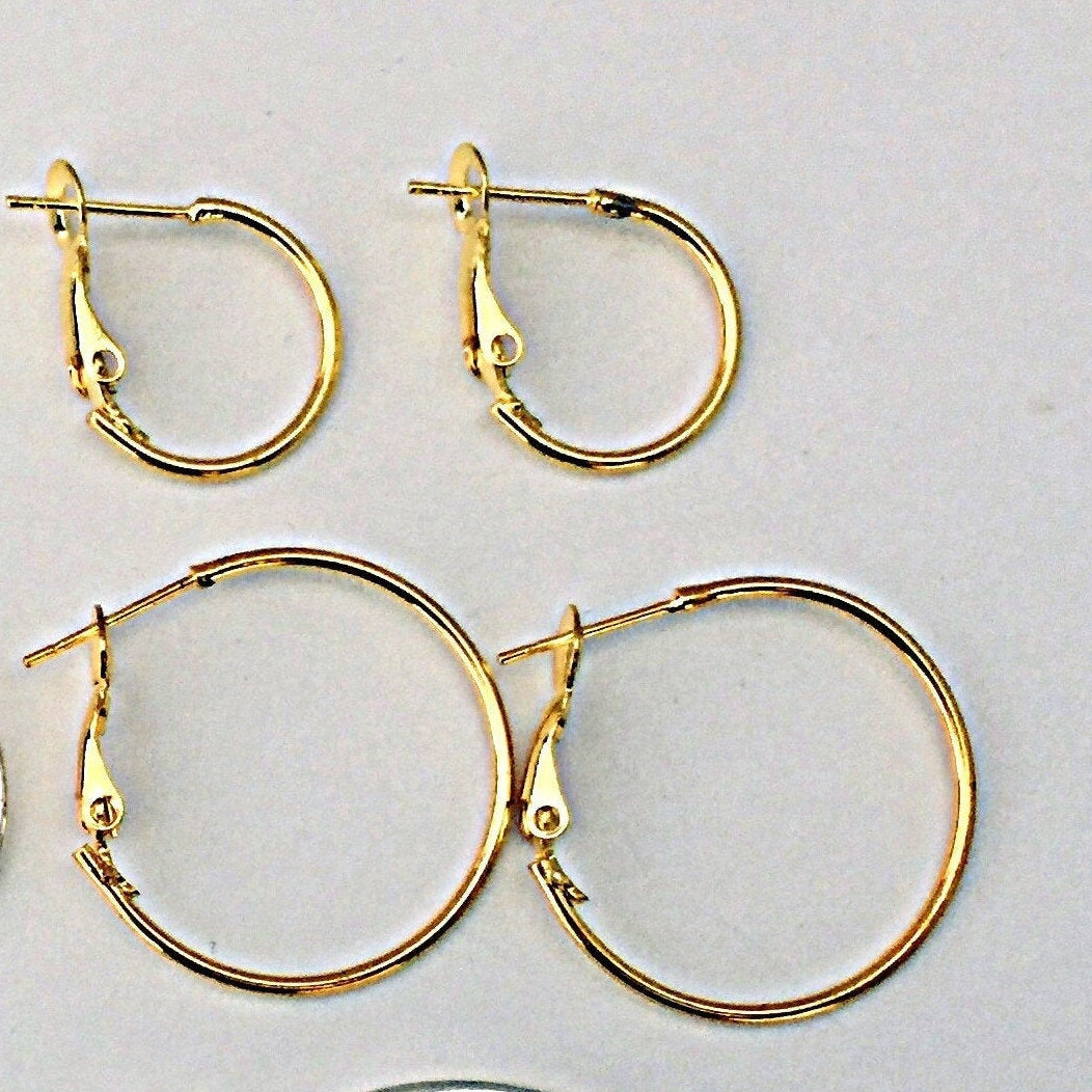 Gold hoops, Gold hoop earrings, Easy snapback hoops, hoola hoops