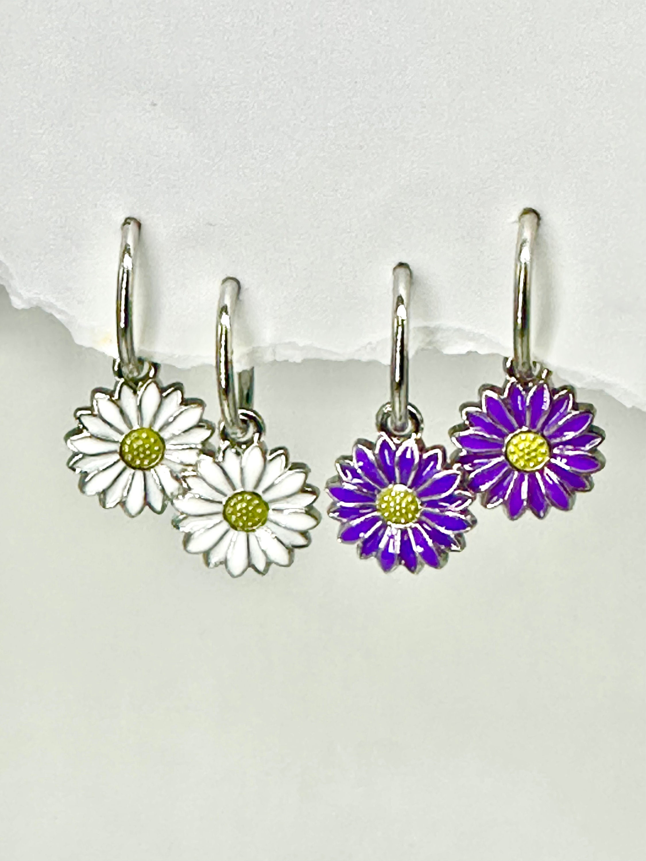 Mini Summer Flower Earring Set, Flower Earrings, Small Flower Earrings ...