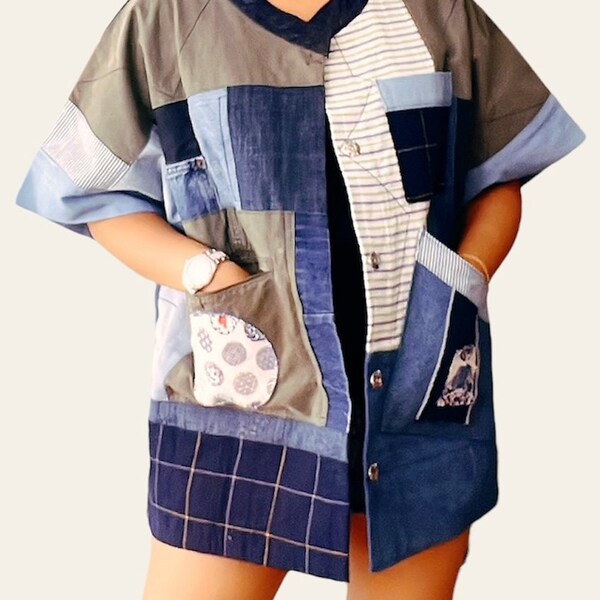 Denim Patchwork - Etsy