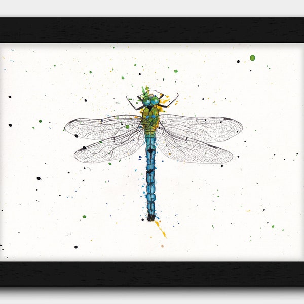 Dragonfly Art Print - Etsy