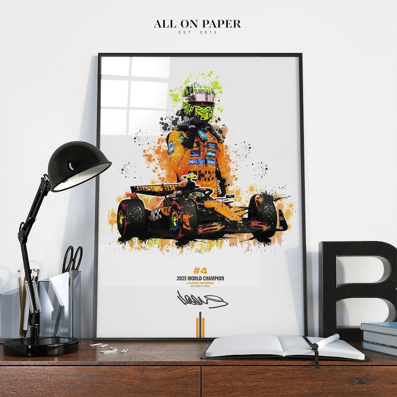 Mclaren Poster Norris - Etsy UK